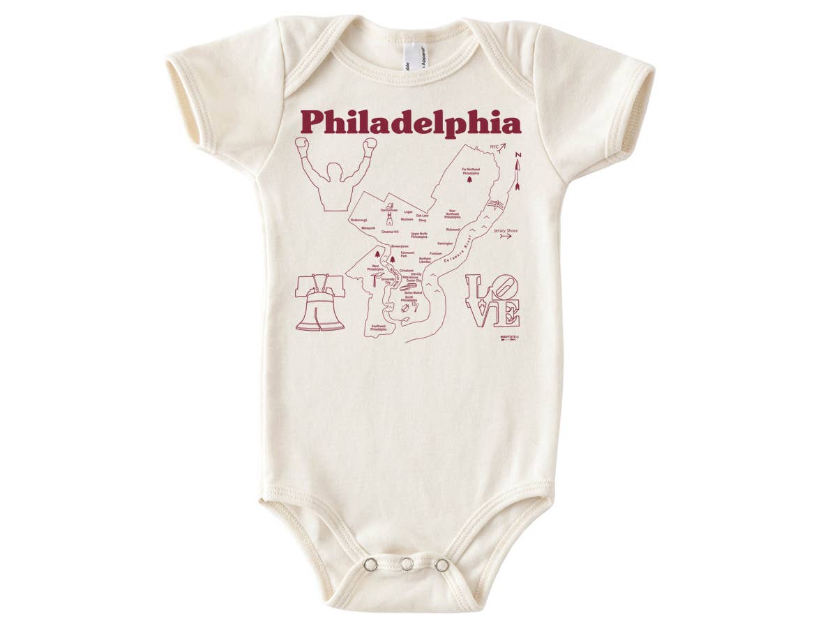 Philadelphia Baby One-Piece – Maptote