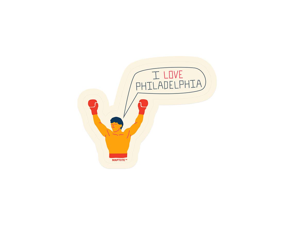 Philadelphia Boxing Champ Sticker – Maptote