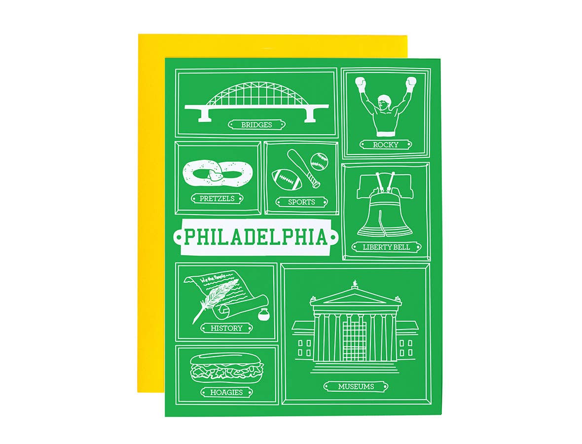 Philadelphia Frames Greeting Card – Recycled Paper – Maptote