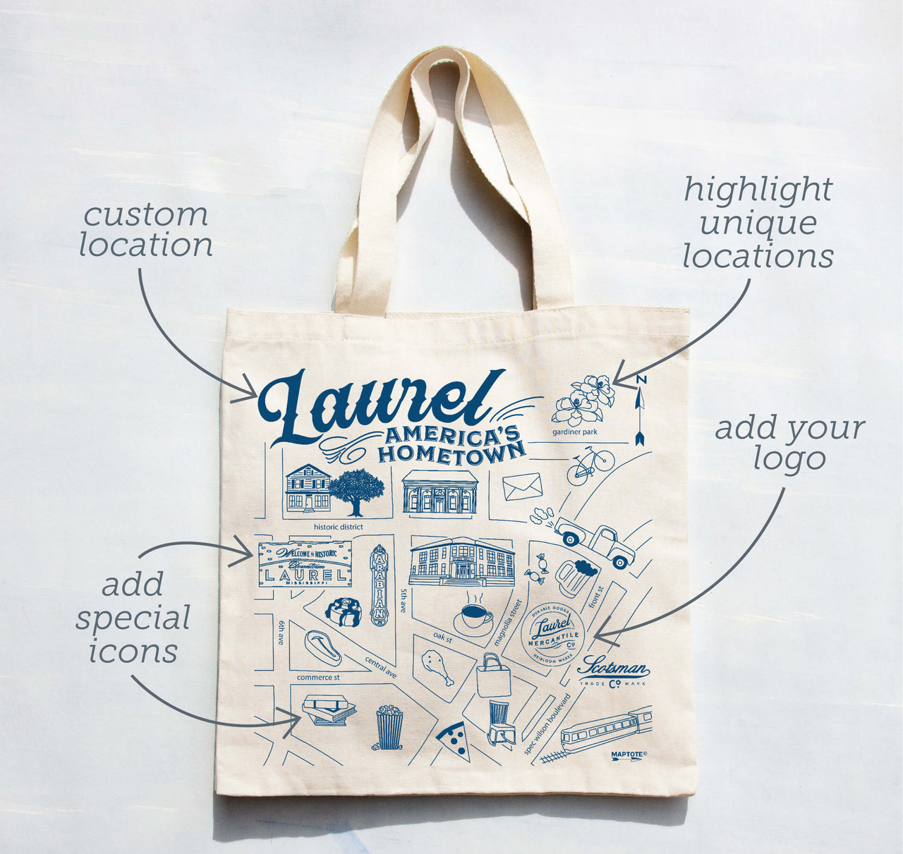 Custom Printed Tote Bags for Stores – Maptote