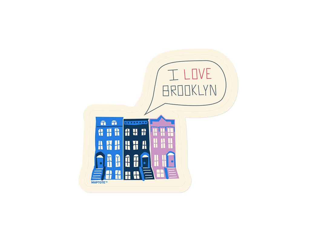 Brooklyn Brownstone Sticker – Maptote