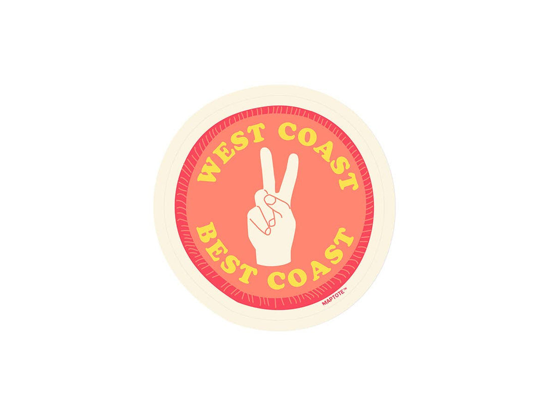 California West Coast Best Coast Sticker – Maptote