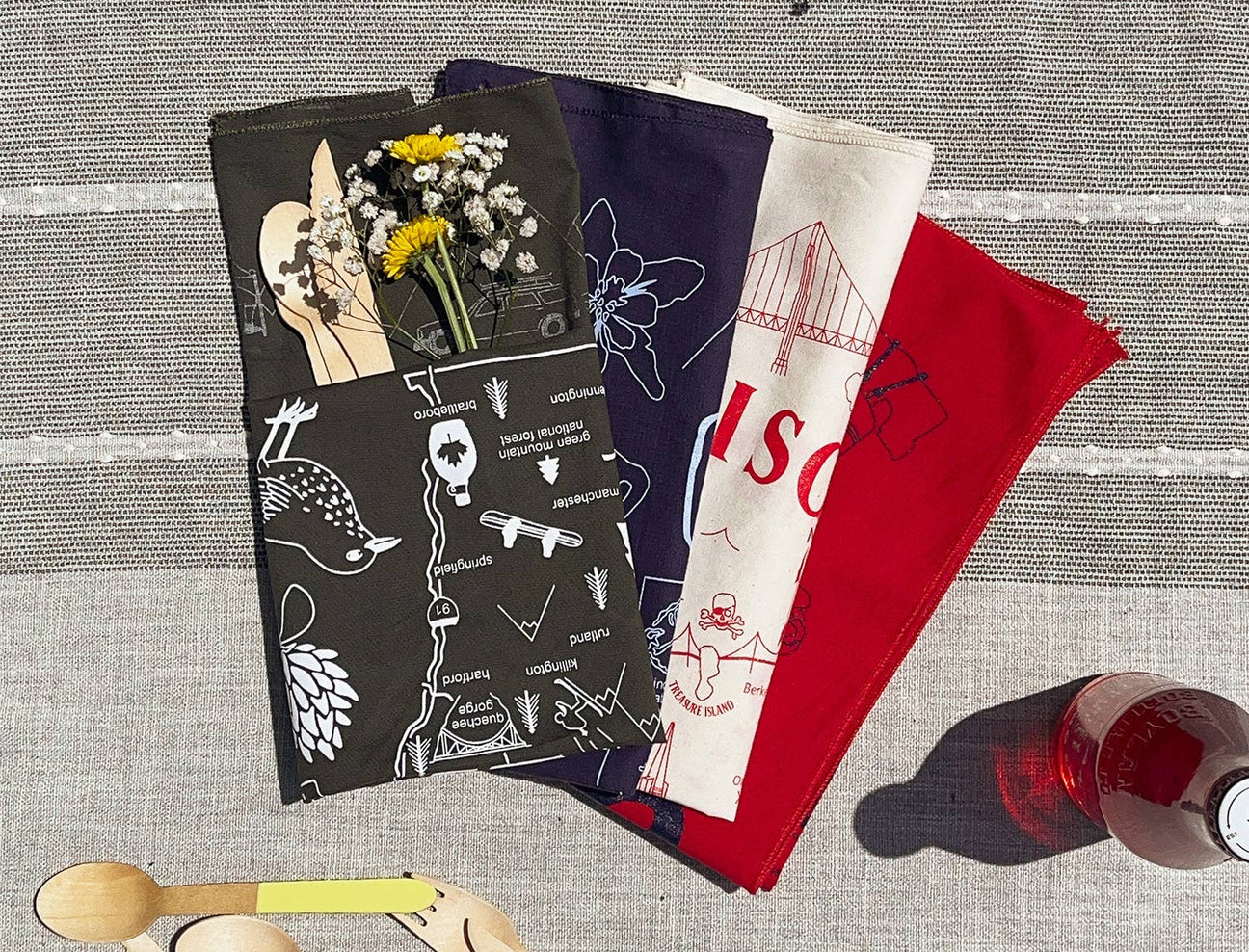 New York City Bandana | 100% Cotton Hand-Drawn NYC Map Design – Maptote