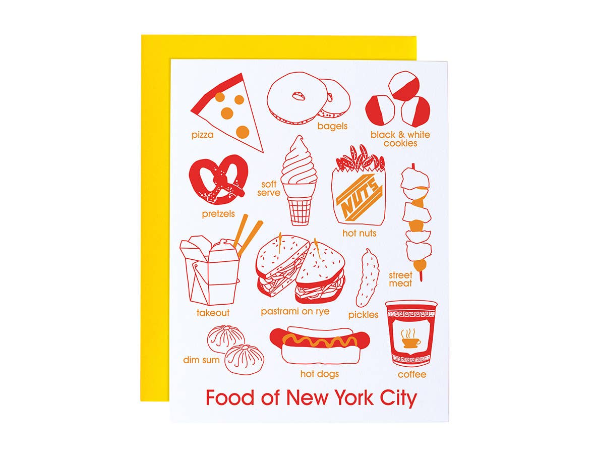Nyc Food Map Manhattan Neighborhood Type Map – LOST DOG Art & Frame