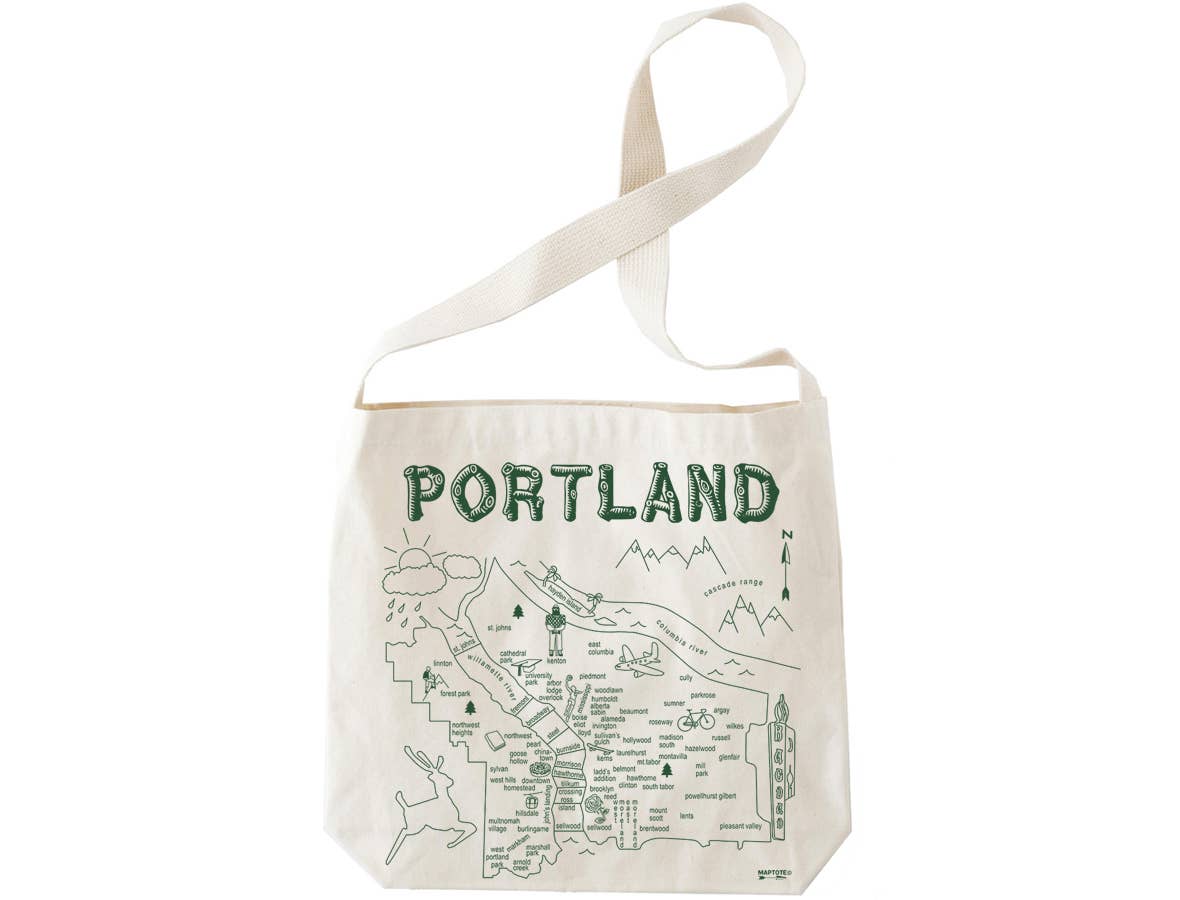 Portland Natural Hobo Tote – 100% Cotton Canvas Bag – Maptote