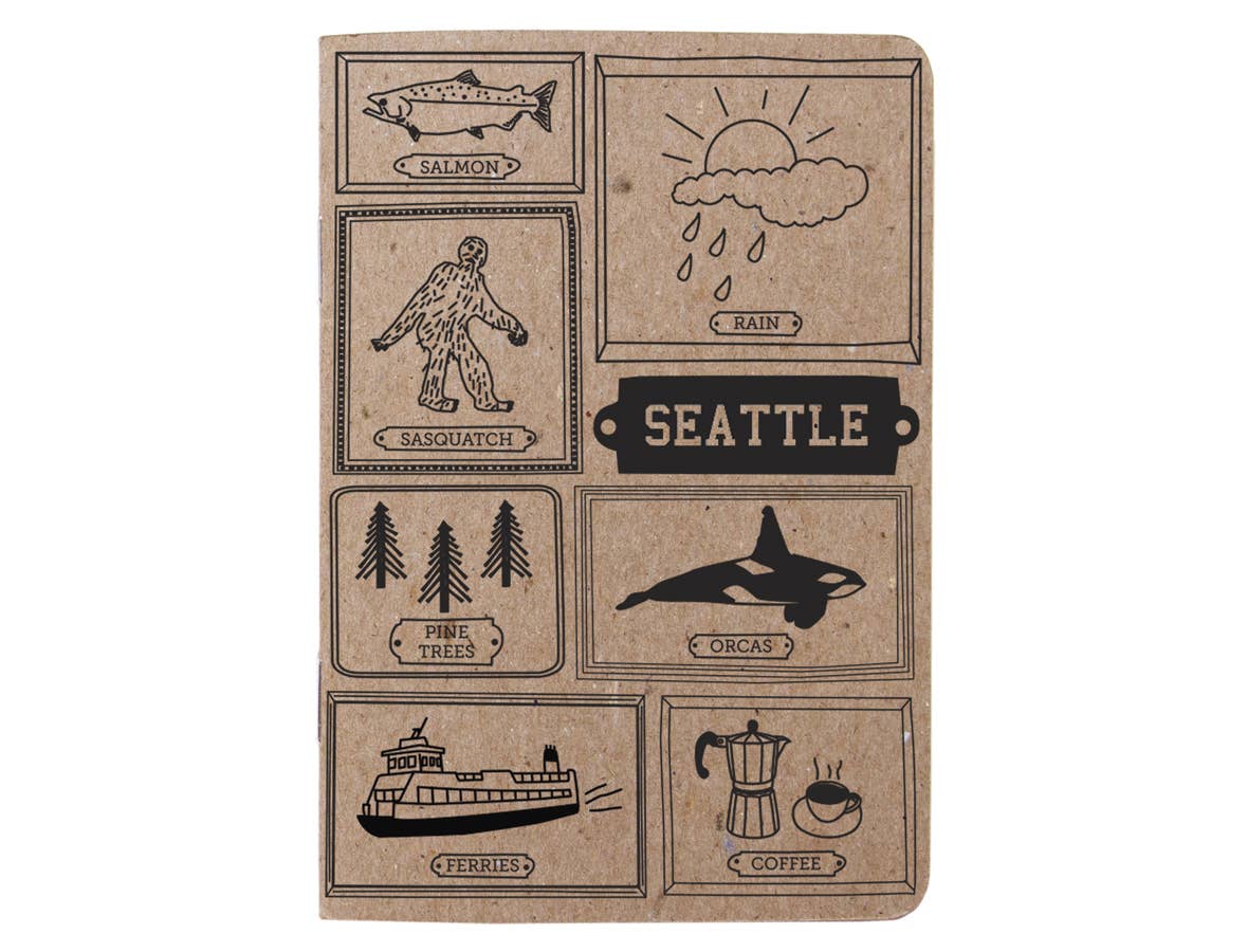 Seattle Frames Booklet | Illustrated City-Themed Journal – Maptote