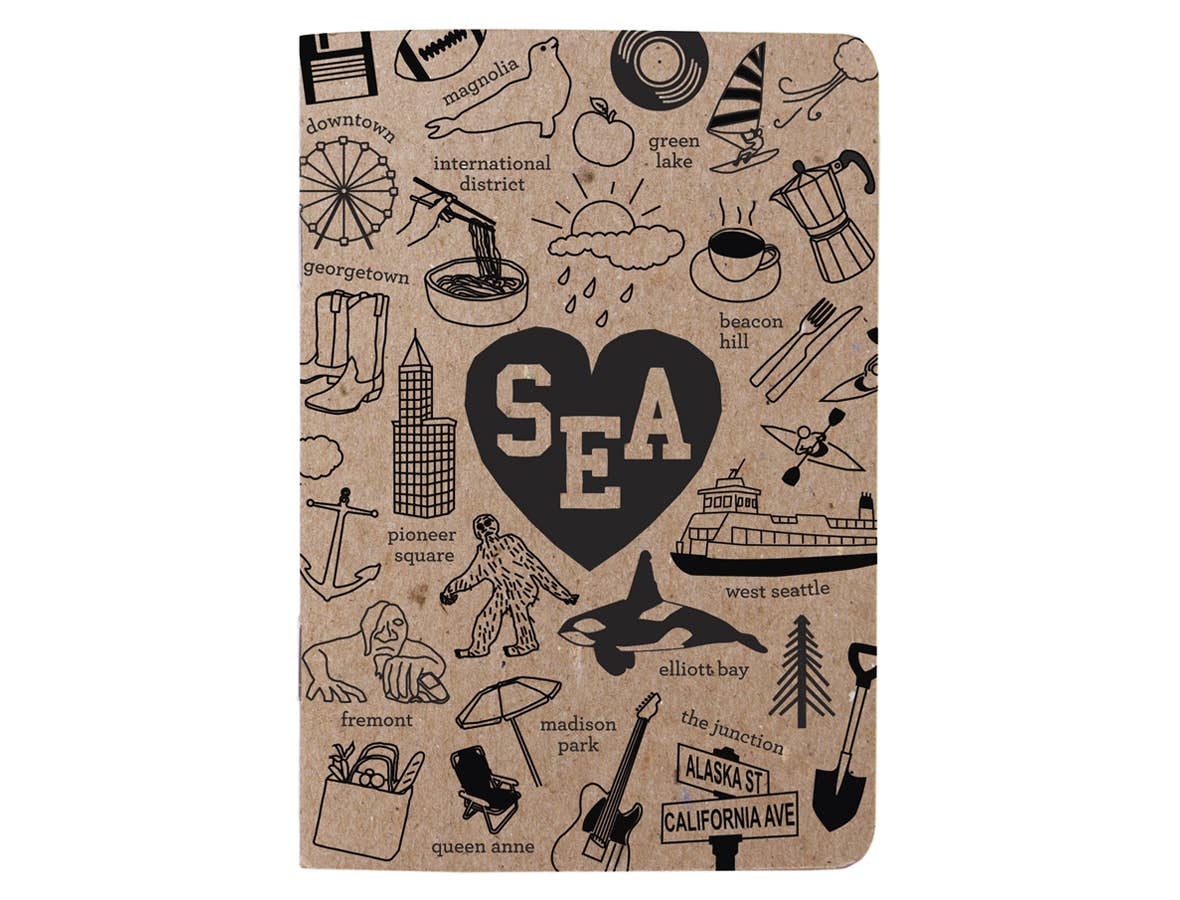 Seattle Hoods Booklet | Hand-Drawn Neighborhood Journal – Maptote